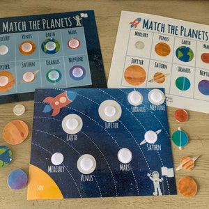 Solar System Learning Planets Activity | INSTANT PRINTABLE DOWNLOAD ...
