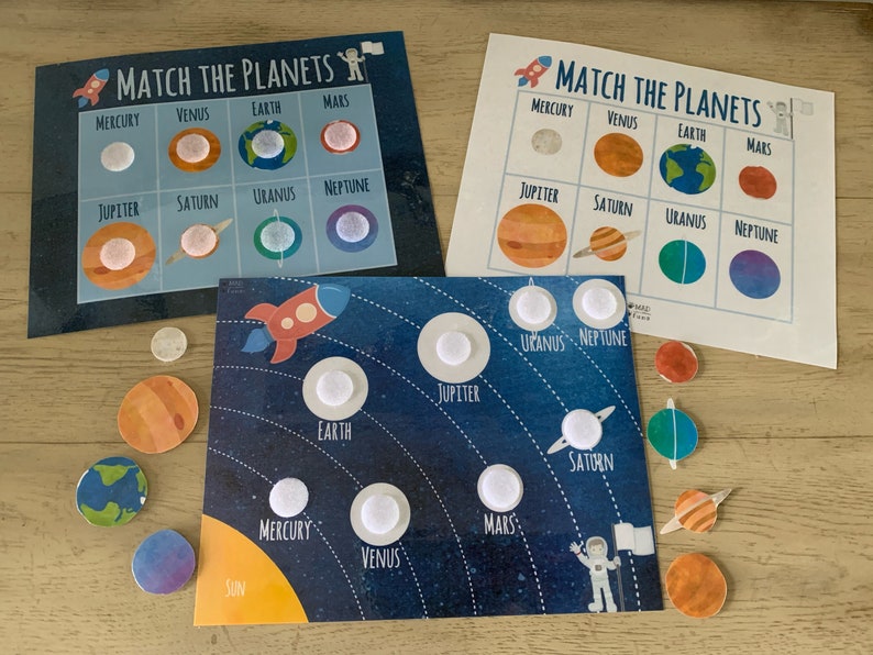 Solar System Learning Planets Activity INSTANT PRINTABLE | Etsy