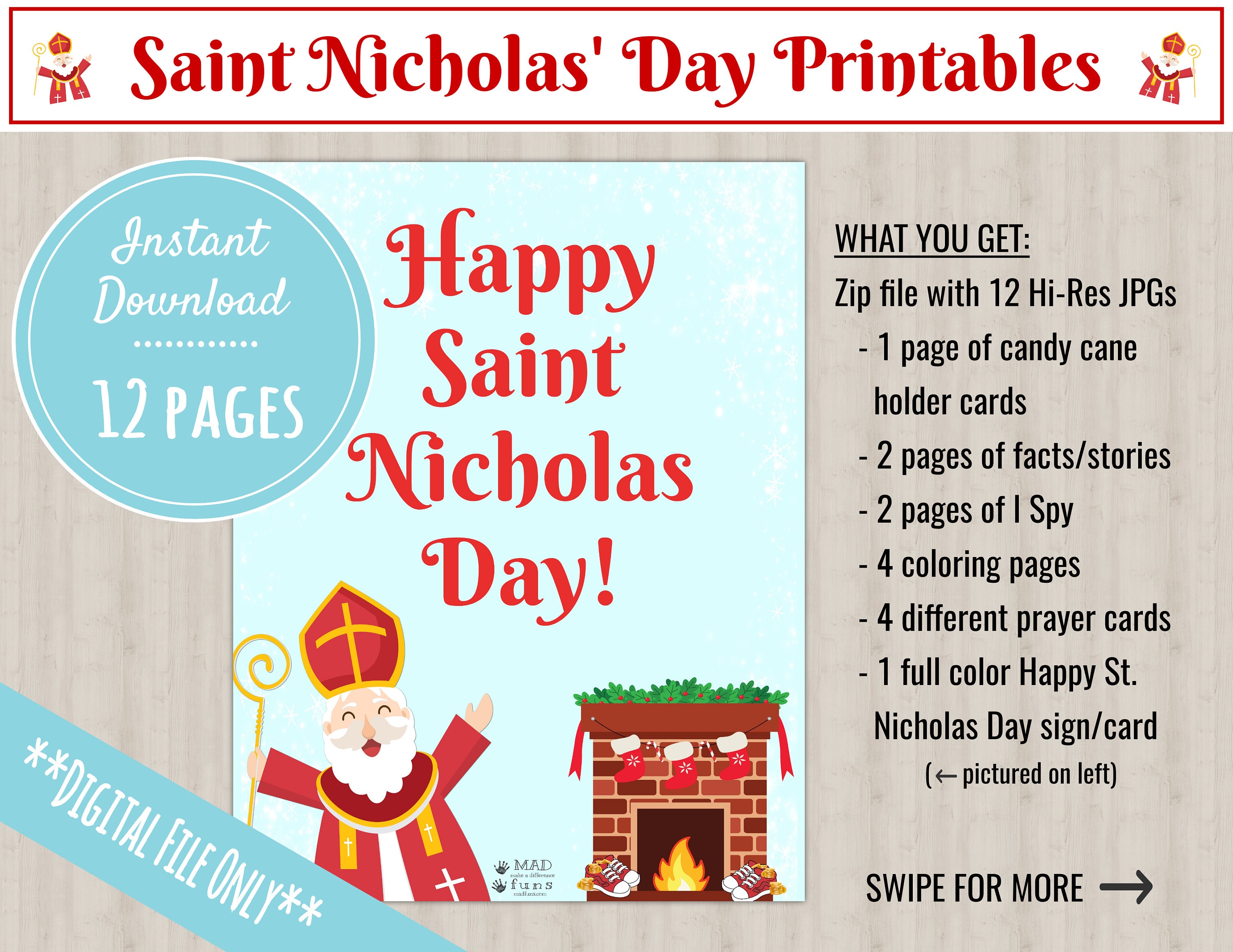 Saint Nicholas Day Printables | St. Nicholas Day Activity | St Nicholas ...