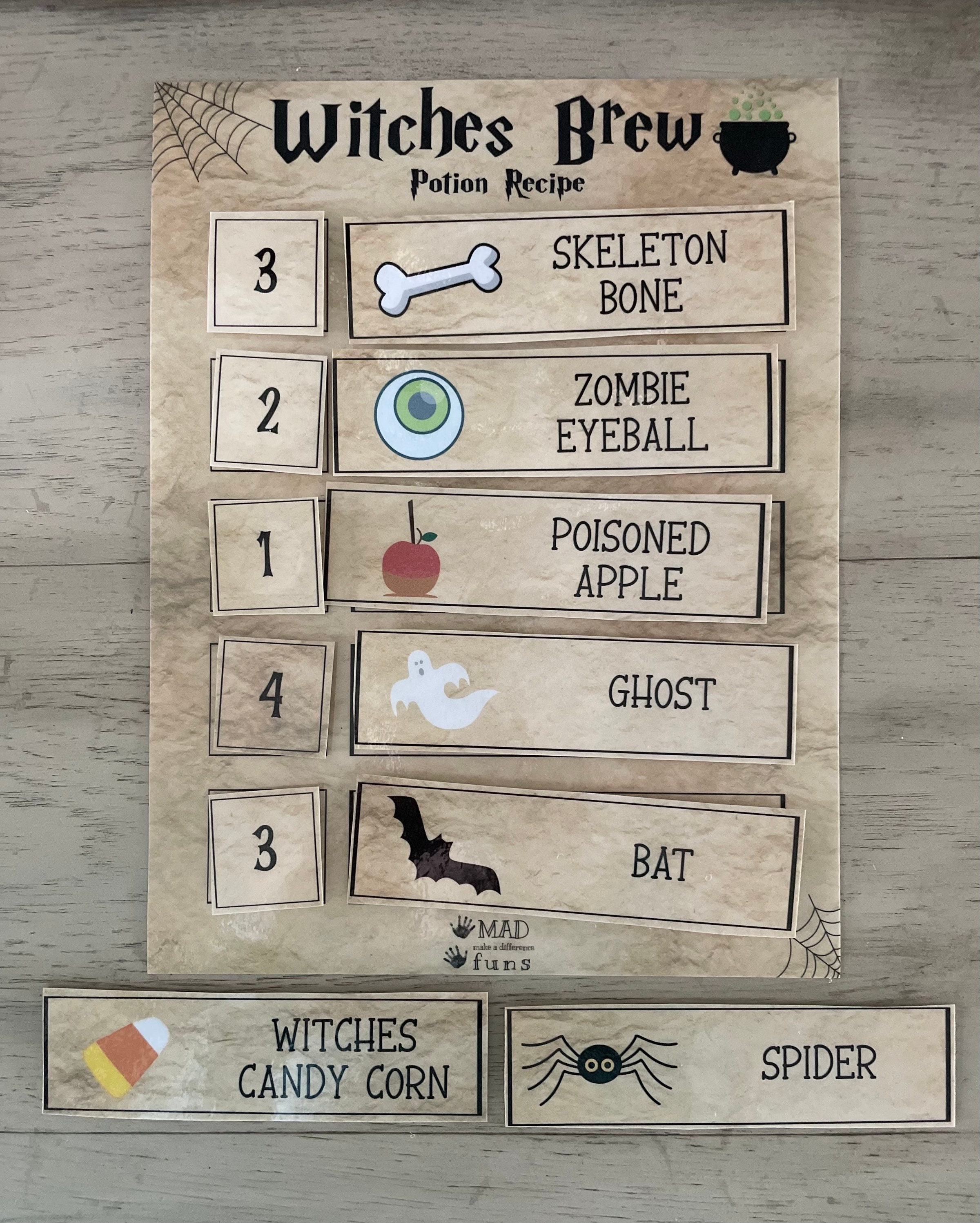 Witches Brew Potion Activity | INSTANT PRINTABLE DOWNLOAD | Halloween ...