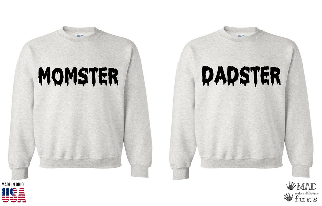 Momster, Dadster Monster Family Sweatshirts | Mom of Monsters, Soft ...