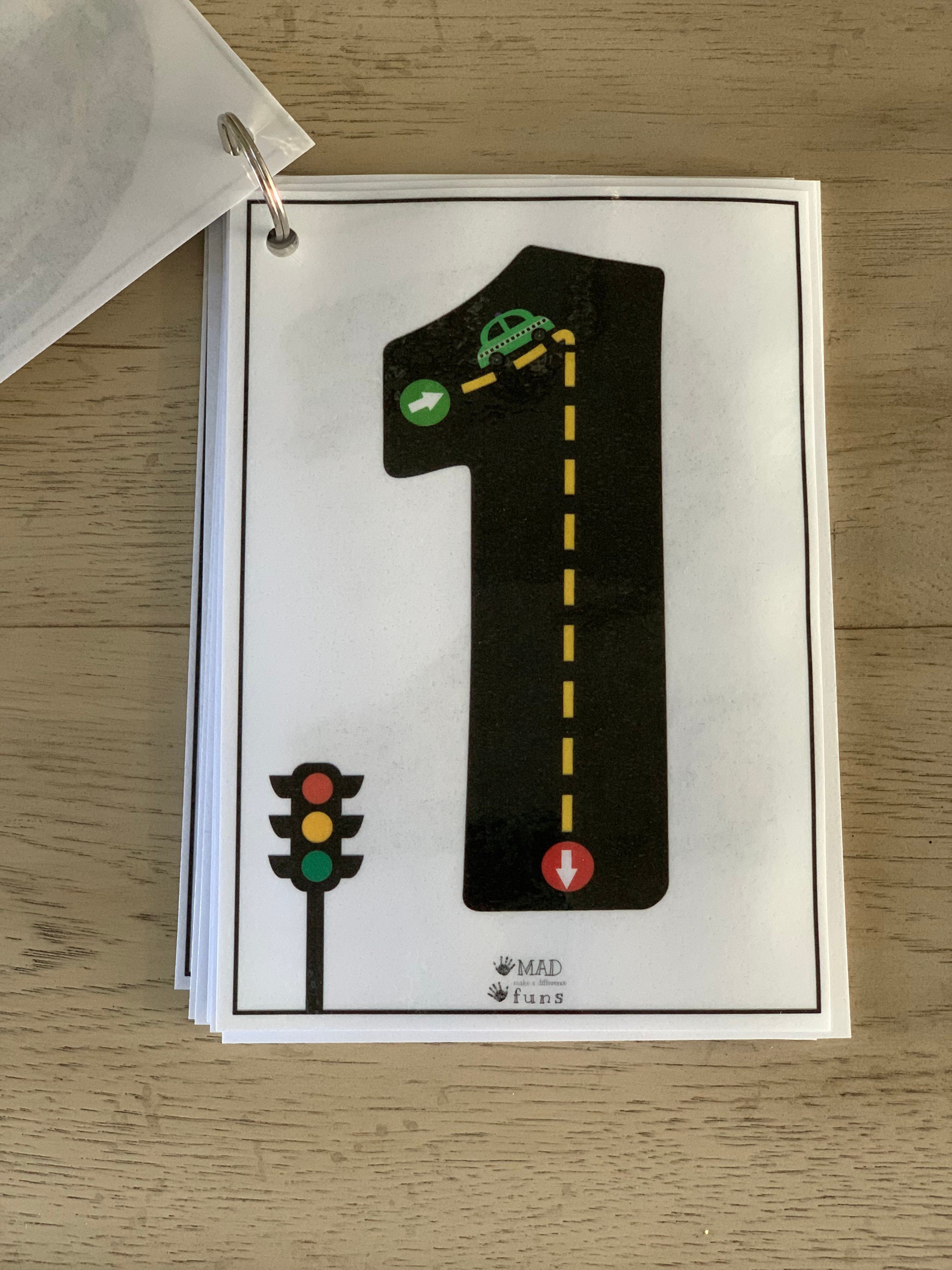 Number Tracing Flashcards | Learn Numbers With Cars and Roads | INSTANT ...
