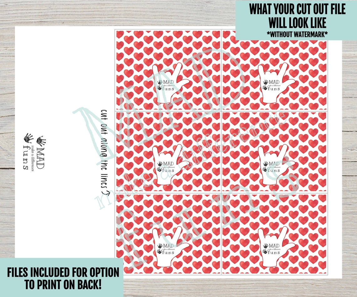 I Love You ASL Sign Language Printable Classroom Happy | Etsy