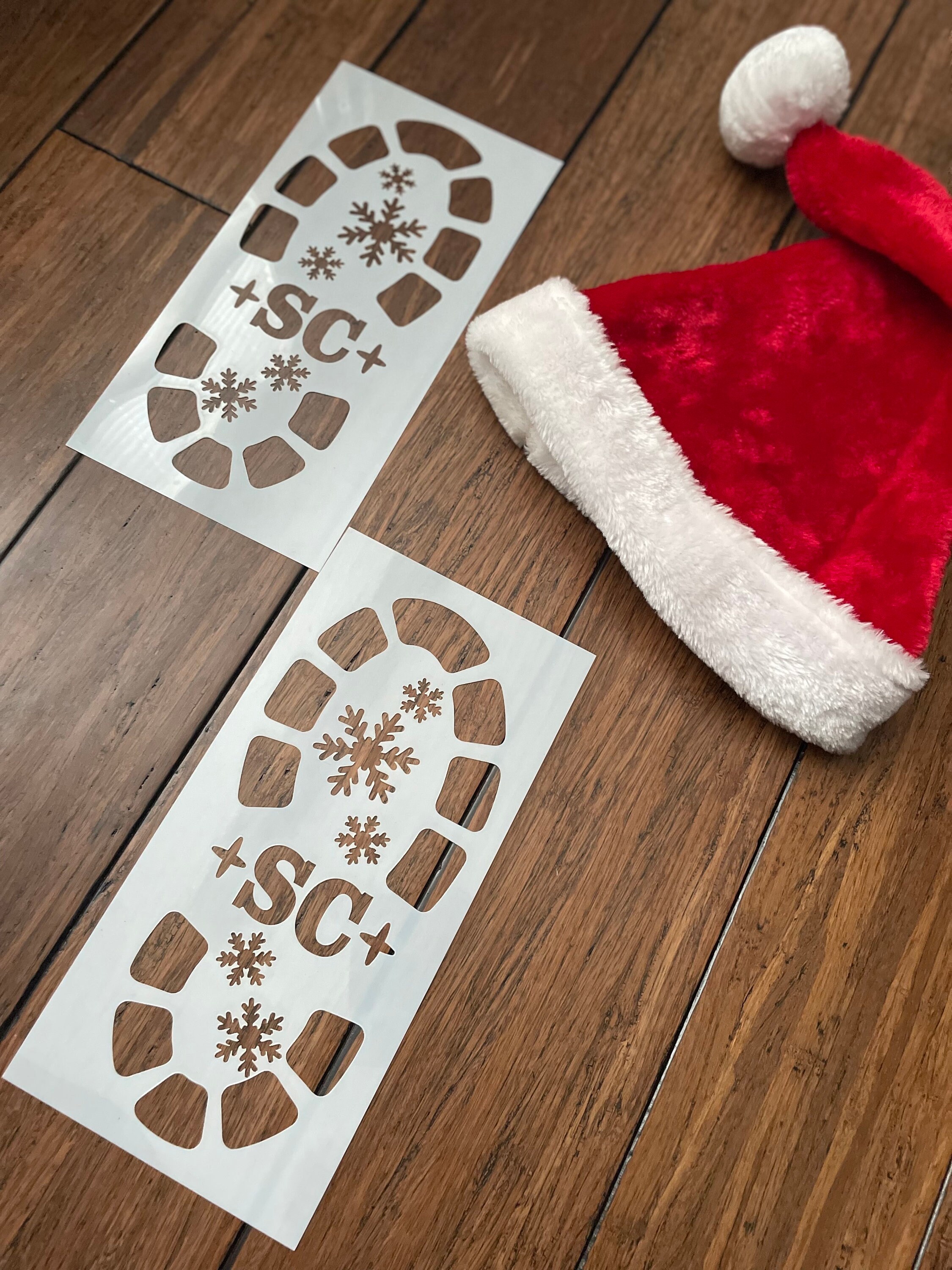 Santa Boot Footprint Stencil Elf Shelf Shoe Pattern - Etsy