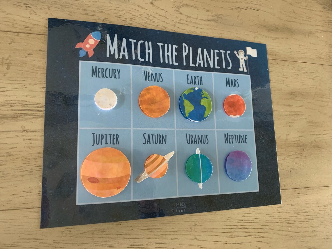 Solar System Learning Planets Activity INSTANT PRINTABLE | Etsy