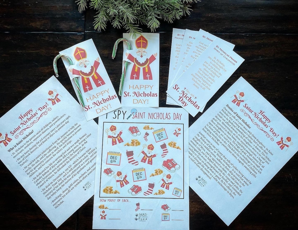 Saint Nicholas Day Printables St. Nicholas Day Activity St - Etsy