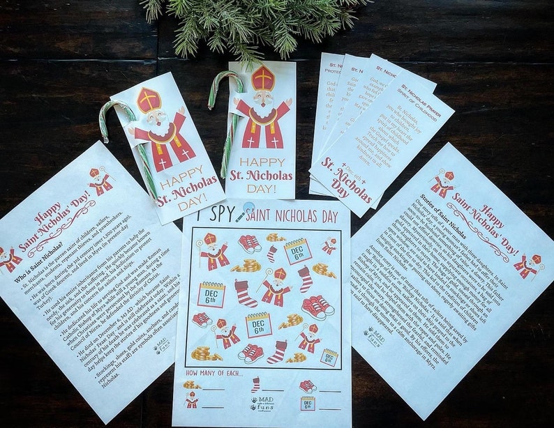 Saint Nicholas Day Printables St. Nicholas Day Activity St - Etsy