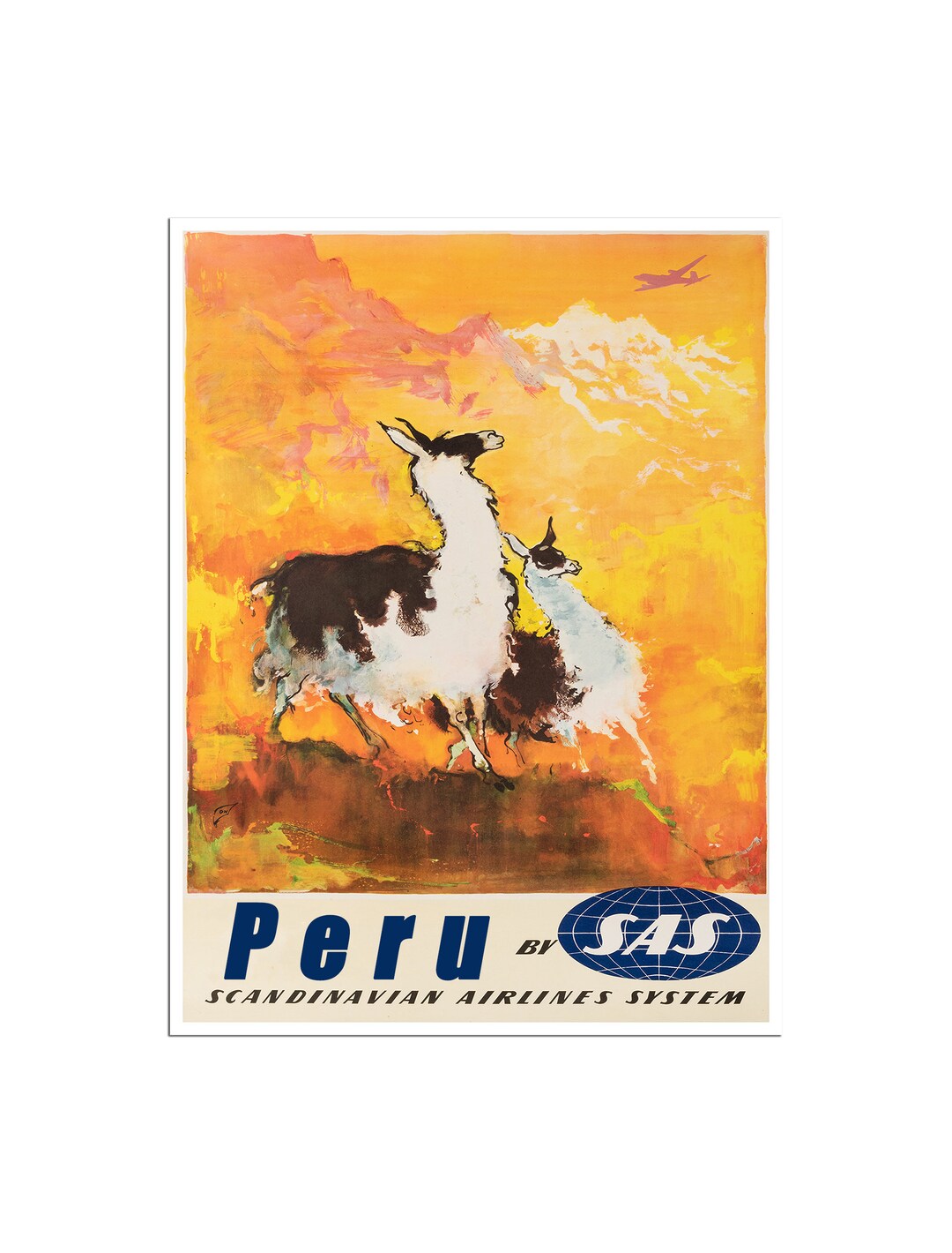 Peru Travel Poster South America Art Peruvian Print Xr2824a - Etsy