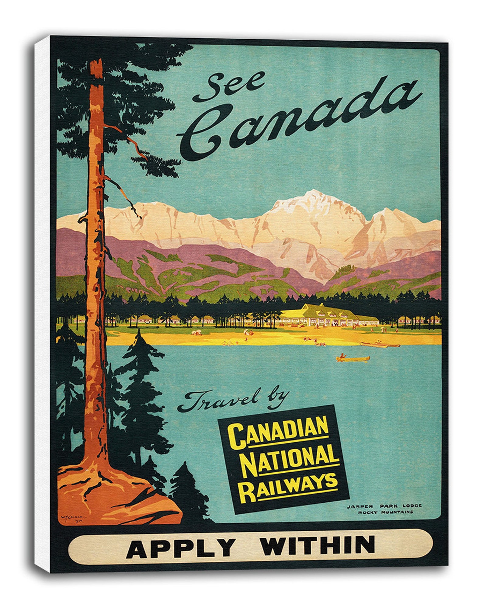 Vintage Canada Poster Travel Print Art Gift Hanging Wall Decor xr569 ...