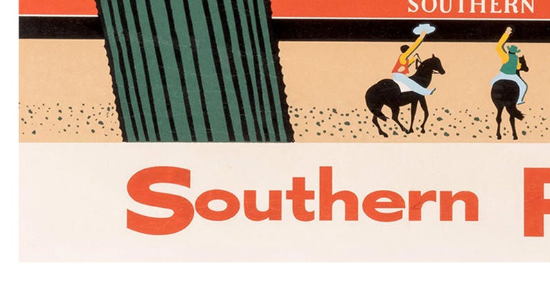 California Railroad Poster Southern Pacific Golden State Art Print ...