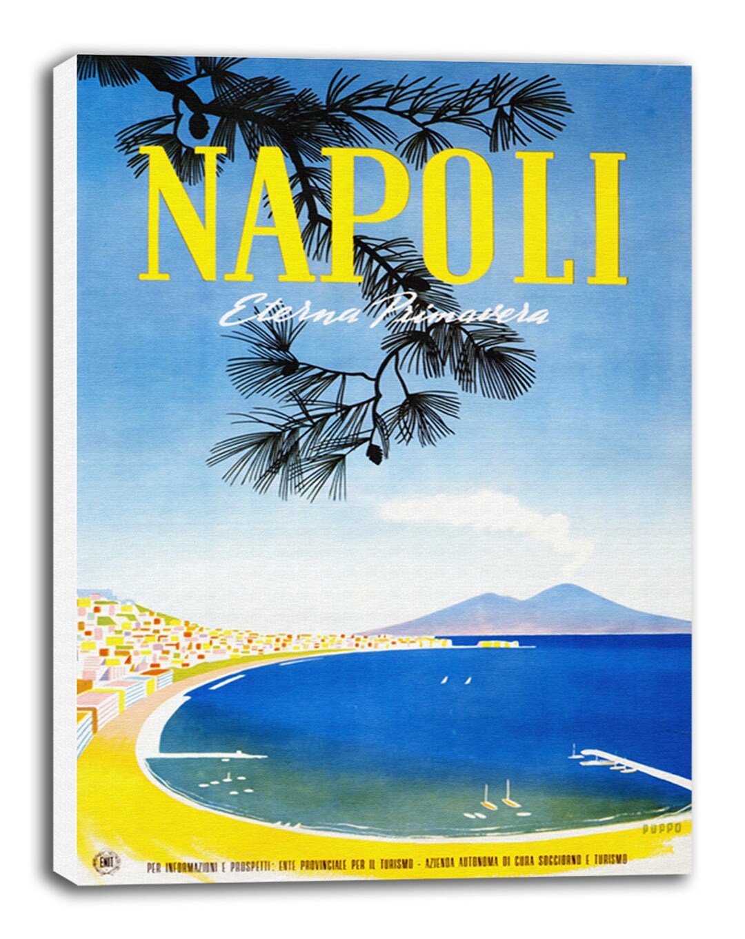 Art Naples Italy Travel Poster Wall Italian Decor Print Gift - Etsy