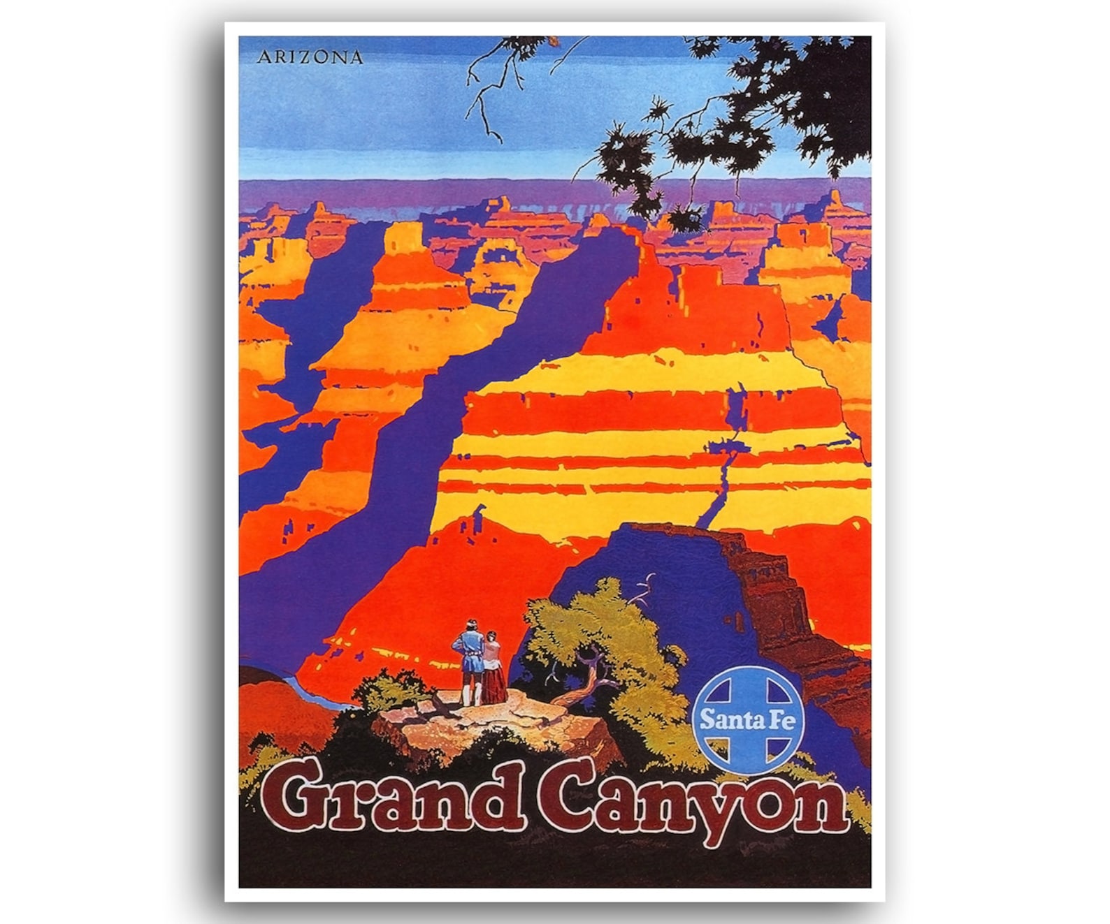 Grand Canyon Art Vintage National Park Poster Retro Home Decor | Etsy