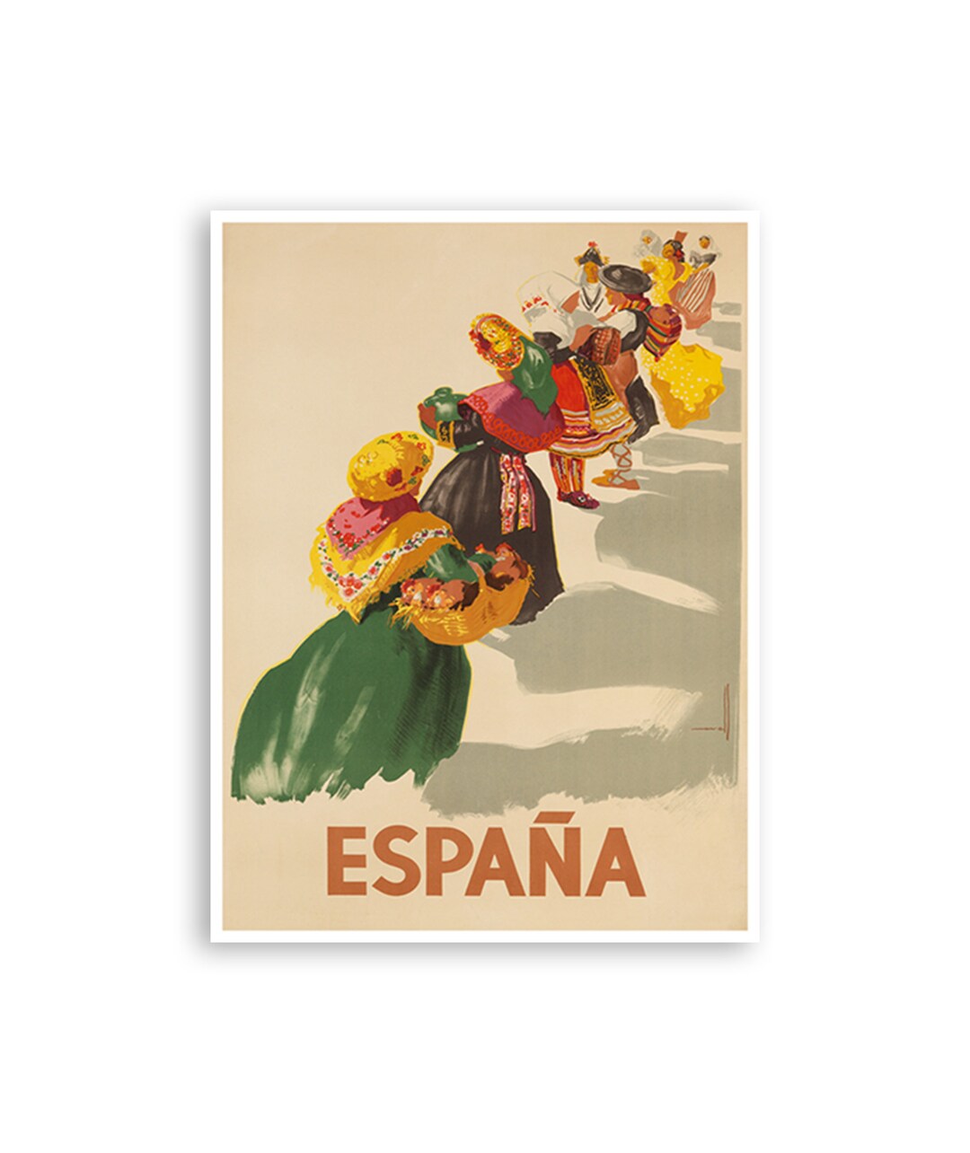 Spain Travel Poster Art Espana Print Spanish Painting Xr2383a - Etsy
