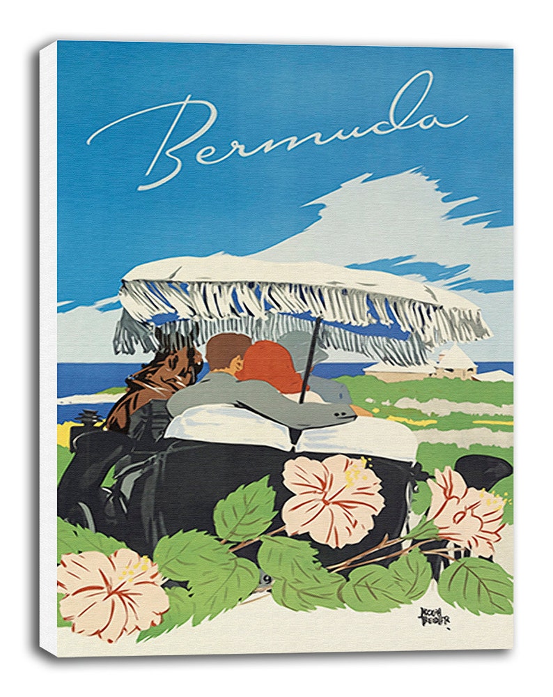 Bermuda Travel Poster Art Canvas Print Wall Decor Xr659 - Etsy