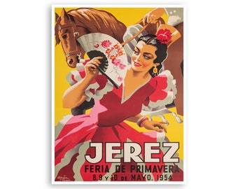 Spanish Retro Poster - Etsy