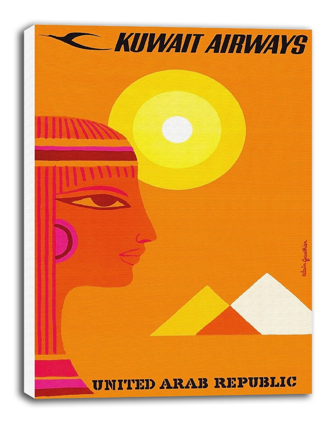 Kuwait Art Travel Poster Vintage Print Canvas Hanging Wall Decor Xr972 ...