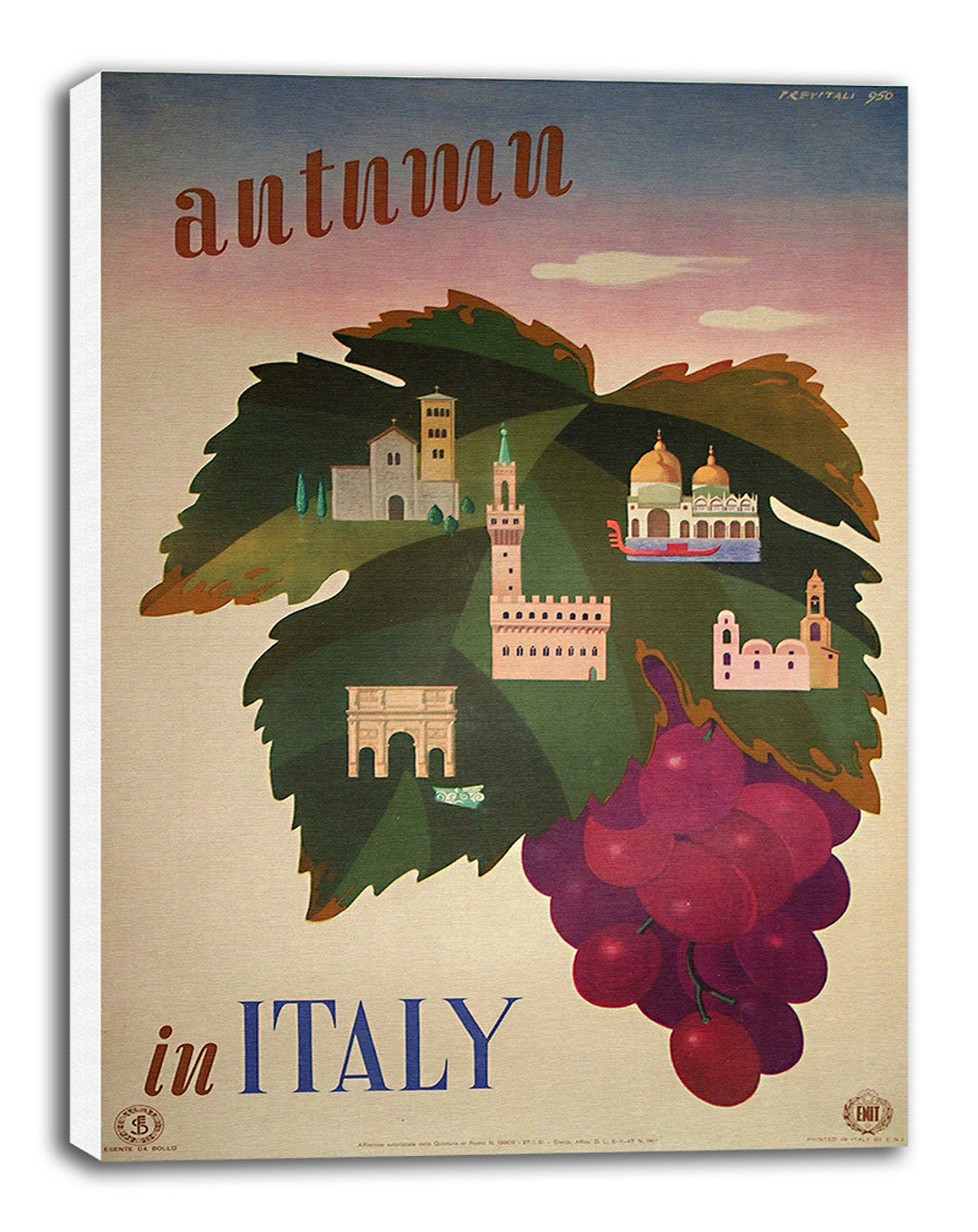 Italy Art Italian Travel Poster Vintage Home Decor Print Retro - Etsy