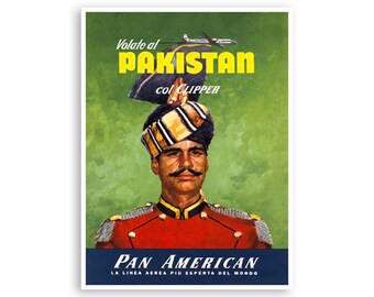 Vintage Pakistan Art Paki Travel Poster Wall Decor Print XR4186 - Etsy