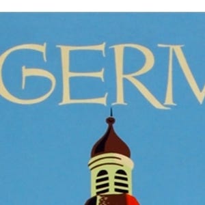 Germany Poster Travel Art Vintage German Print Canvas Hanging Wall ...