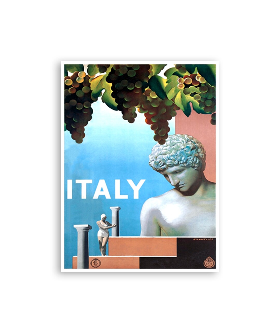 Vintage Italy Art Italian Travel Poster Print Retro Home Decor XR1676 ...