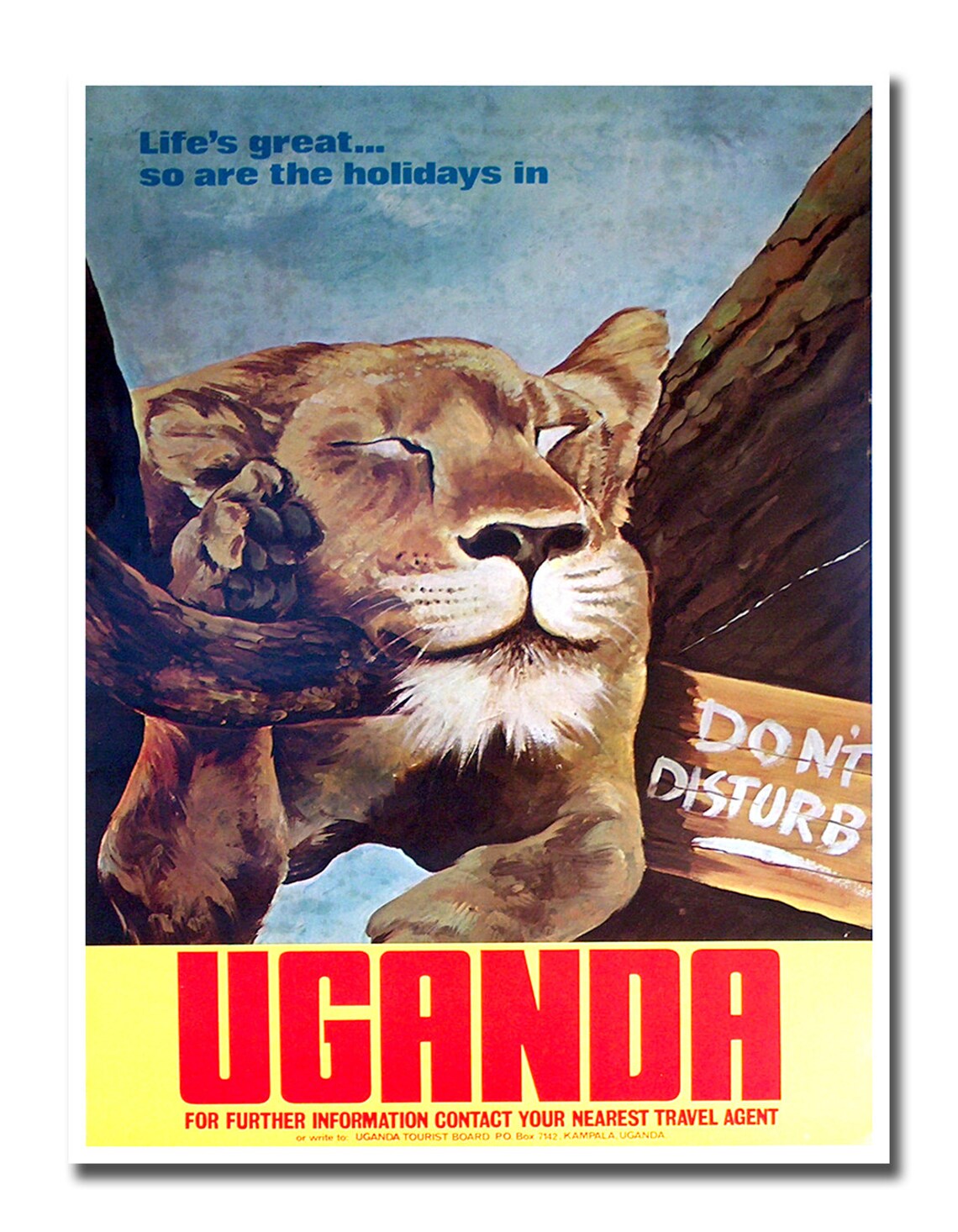 Uganda Art Africa Travel Poster Vintage Home Decor Print Retro - Etsy