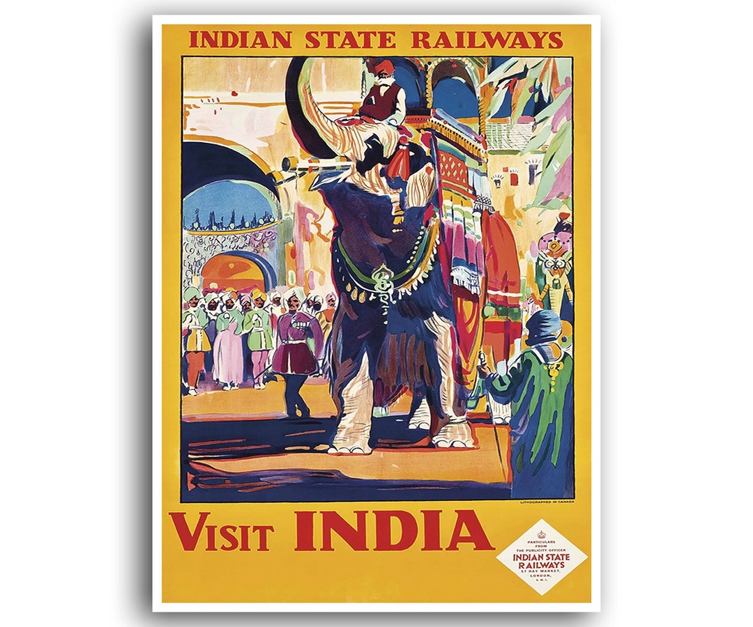 India Canvas Travel Poster Wall Art Indian Home Decor Xr695 - Etsy