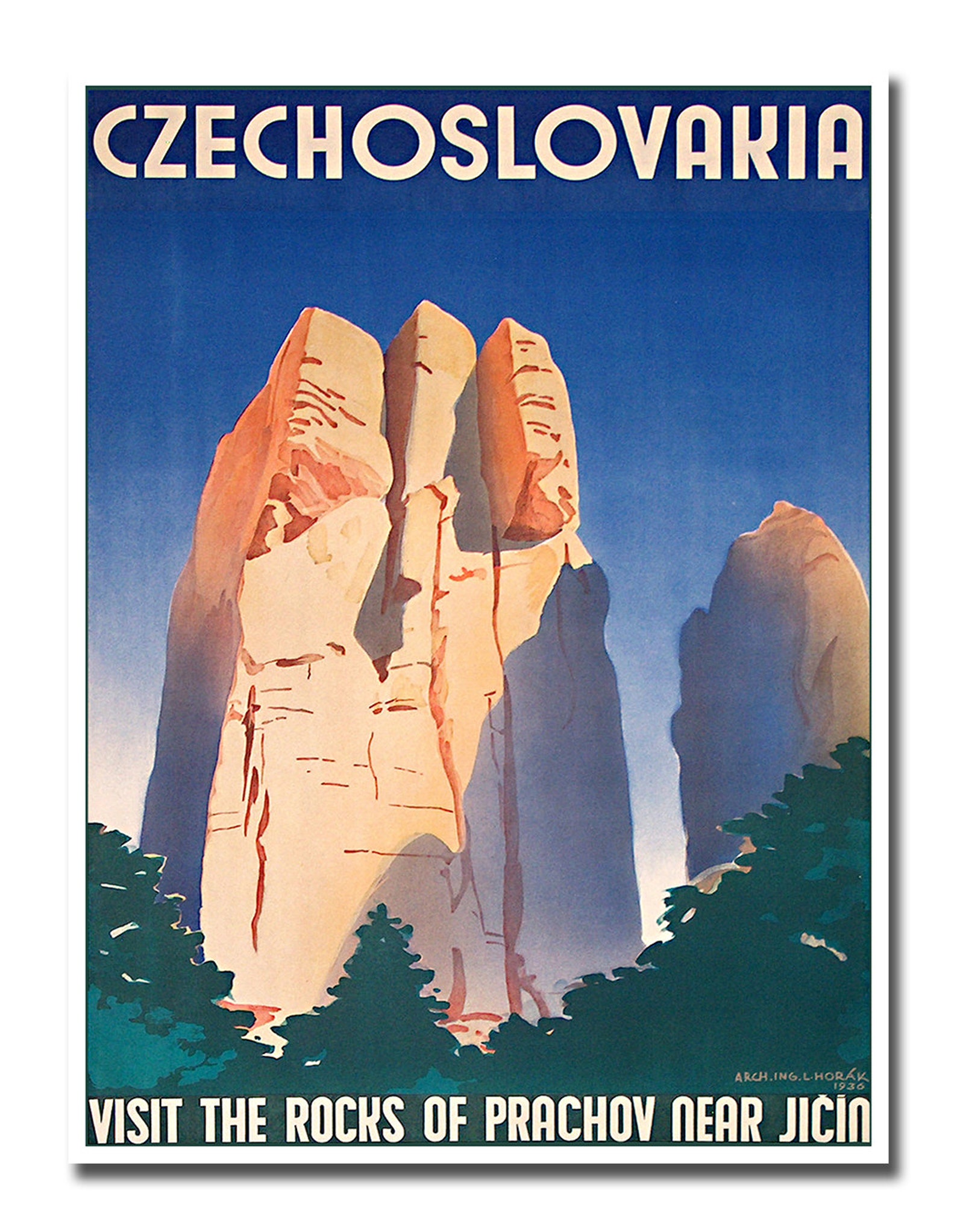 Art Czechoslovakia Travel Poster Wall Czech Decor Print Gift - Etsy