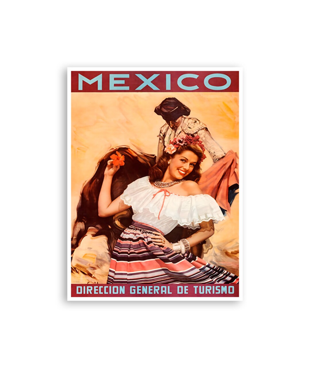 Vintage Mexico Poster Travel Art Mexican Decor Print Xr4423 - Etsy
