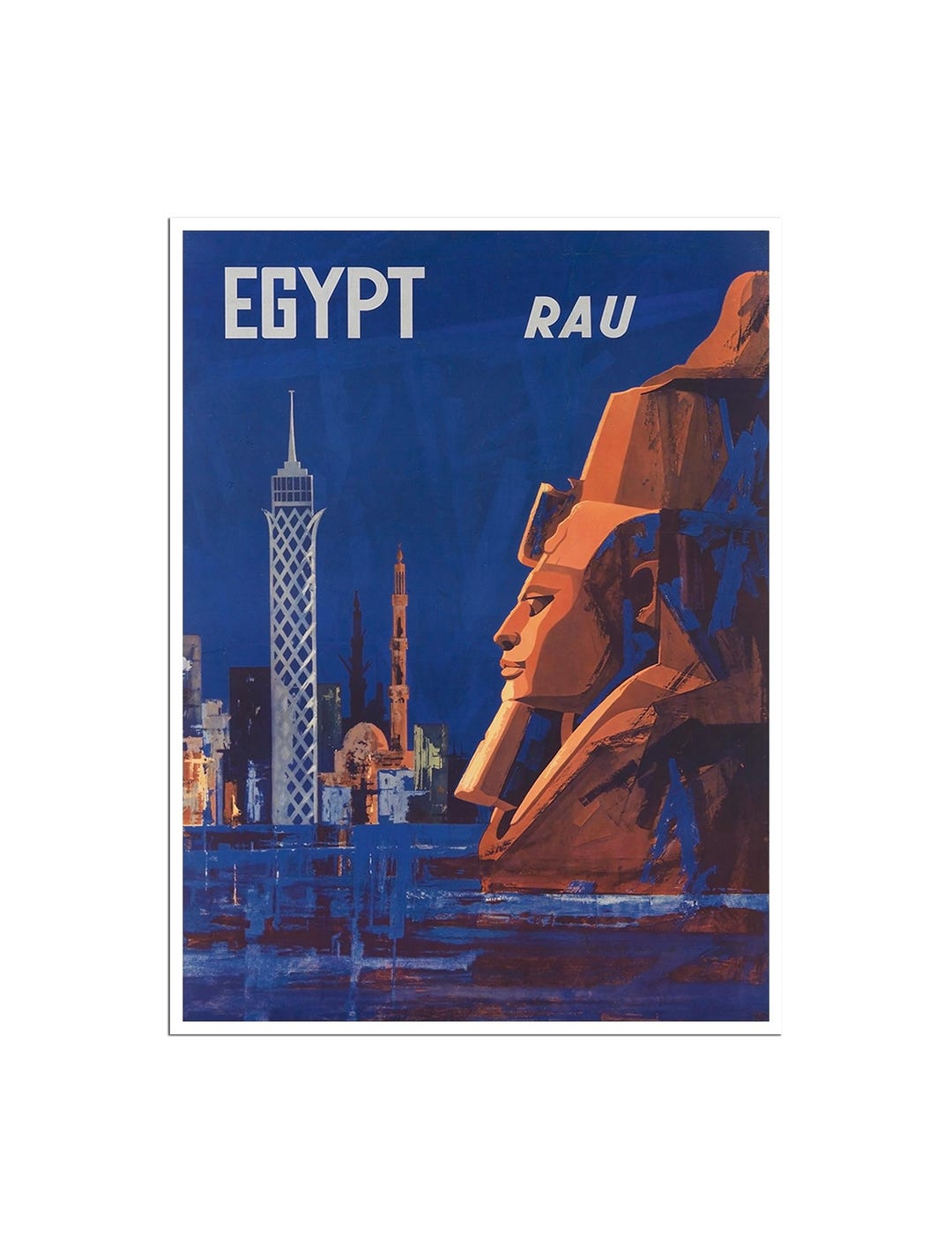 Egypt Travel Poster Egyptian Art Rau Print Xr860a - Etsy