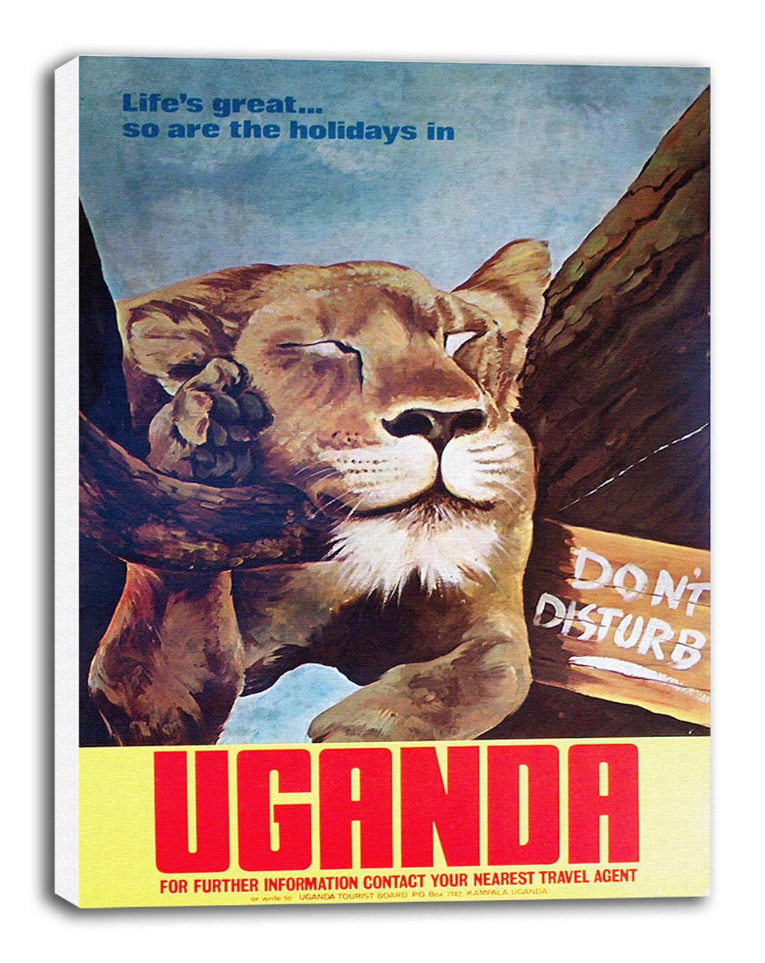 Uganda Art Africa Travel Poster Vintage Home Decor Print Retro - Etsy