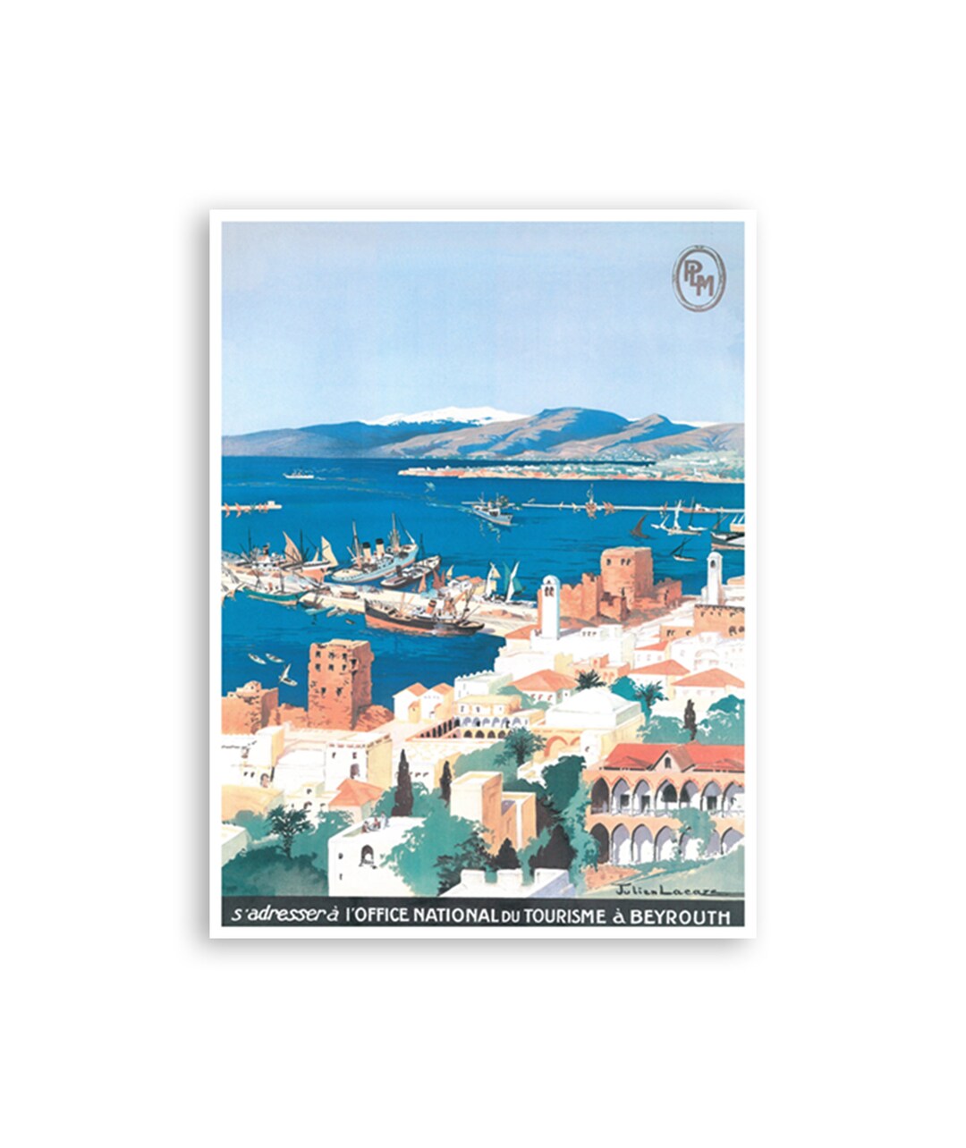 Beirut Travel Poster Lebanon Print Lebanese Art Decor Xr3395 - Etsy