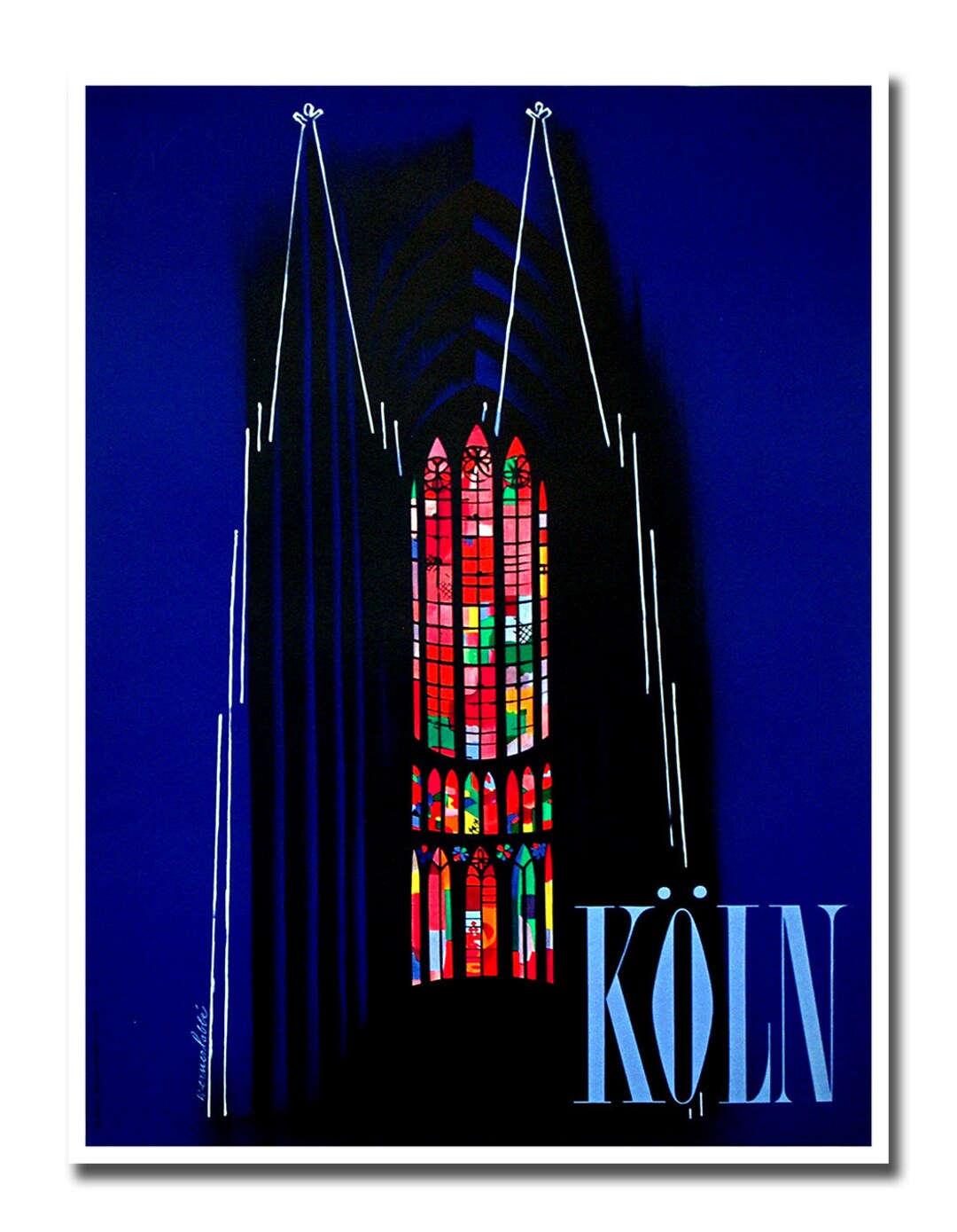 Cologne Art Germany Travel Poster Vintage Home Decor Print Retro Xr511 ...