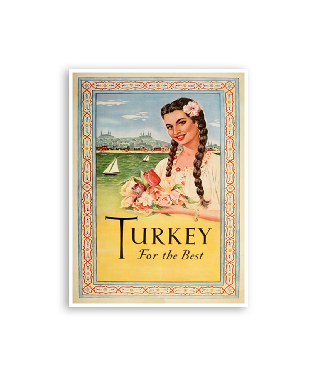 Turkish Travel Poster Turkey Art Print Xr3782a - Etsy