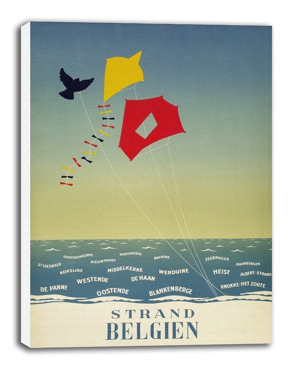 Belgium Europe Art Vintage Travel Poster Retro Home Decor | Etsy