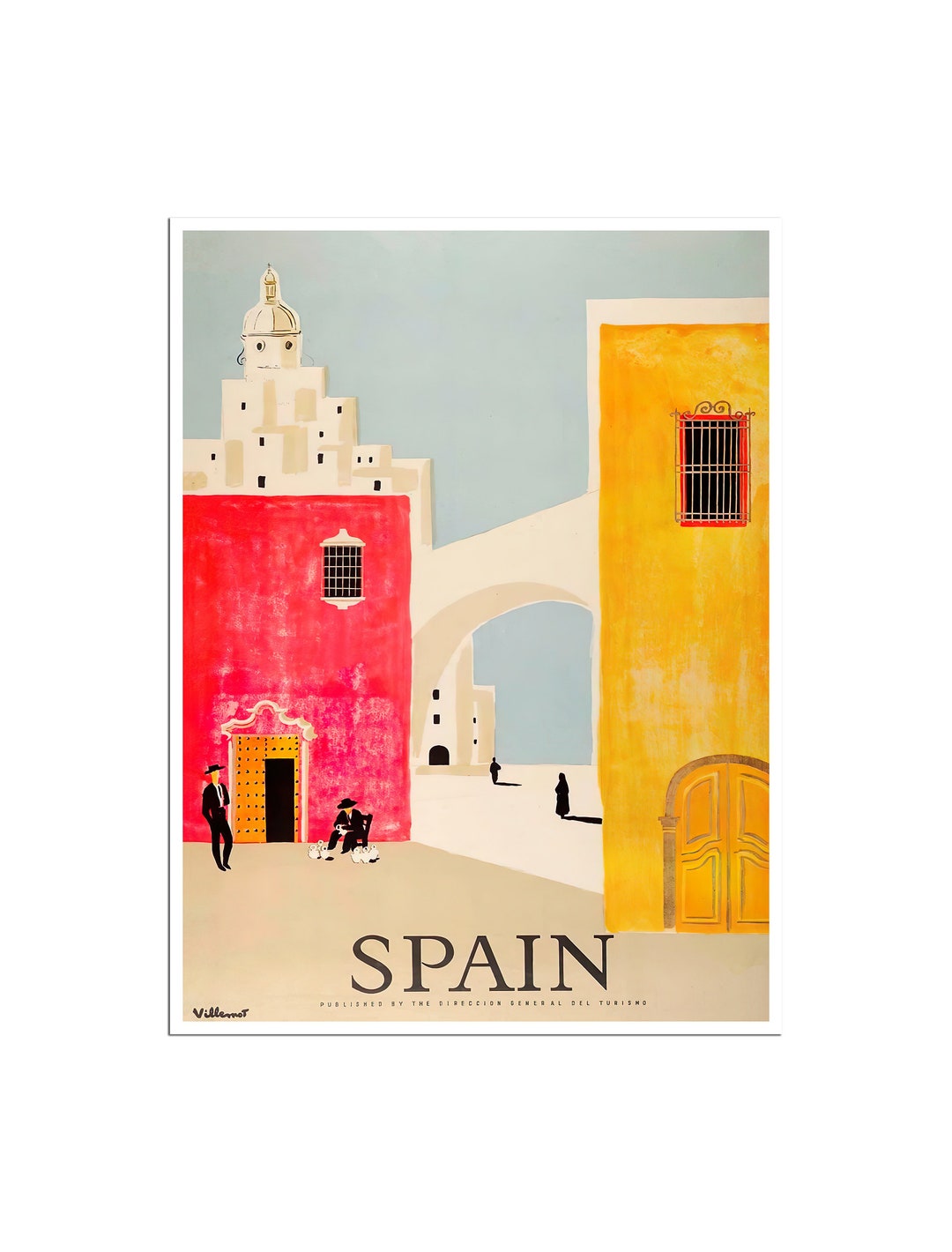 Spain Vintage Travel Poster Print Canvas Art Hanging Wall Decor Xr2791 ...