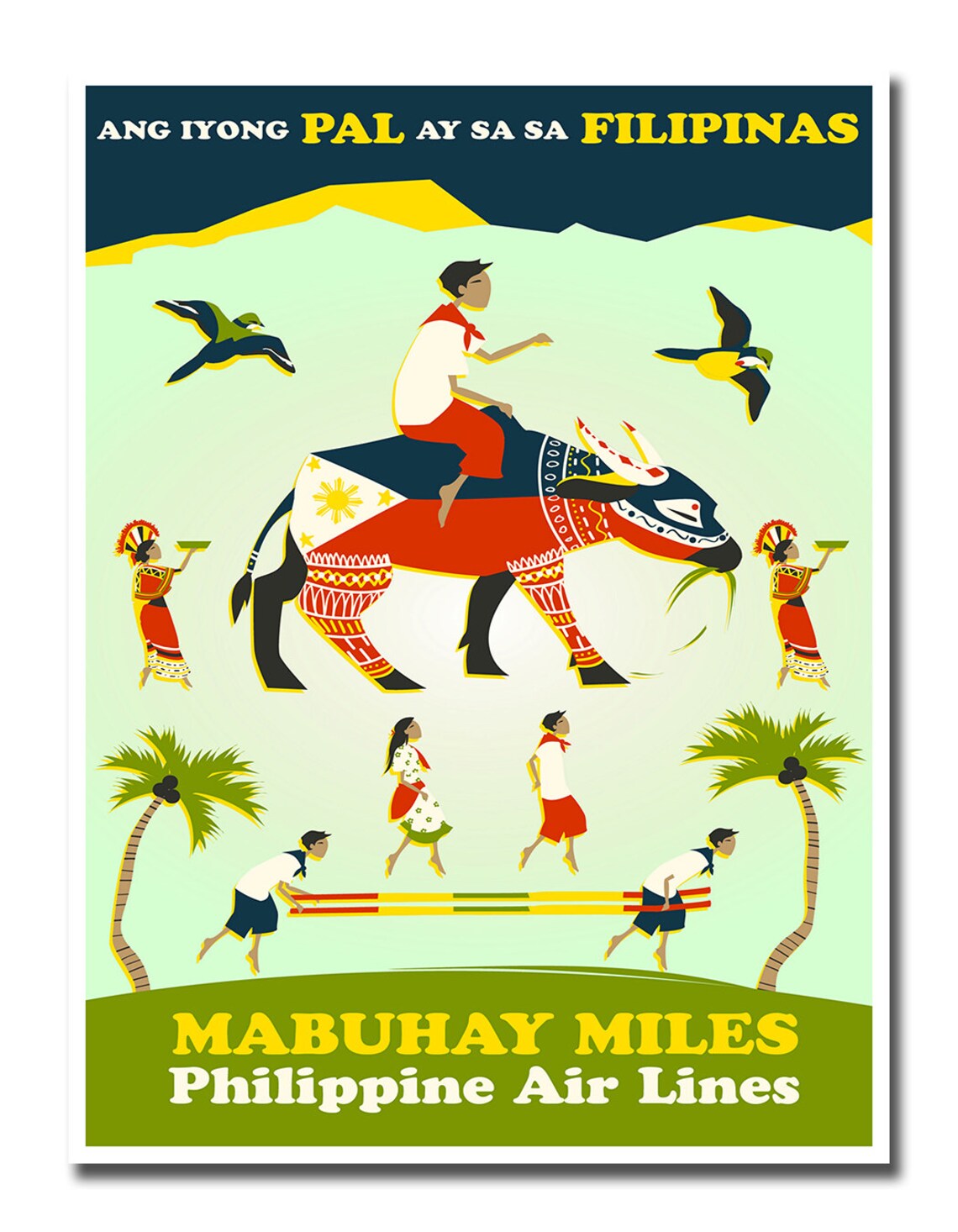 Philippines Art Poster Travel Print Gift Hanging Wall Decor | Etsy