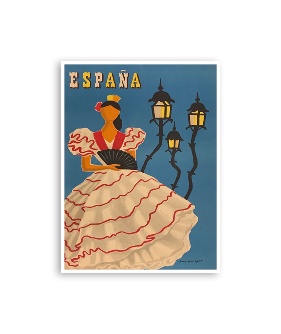 Spain Travel Poster Spanish Art Print Xr3951a - Etsy