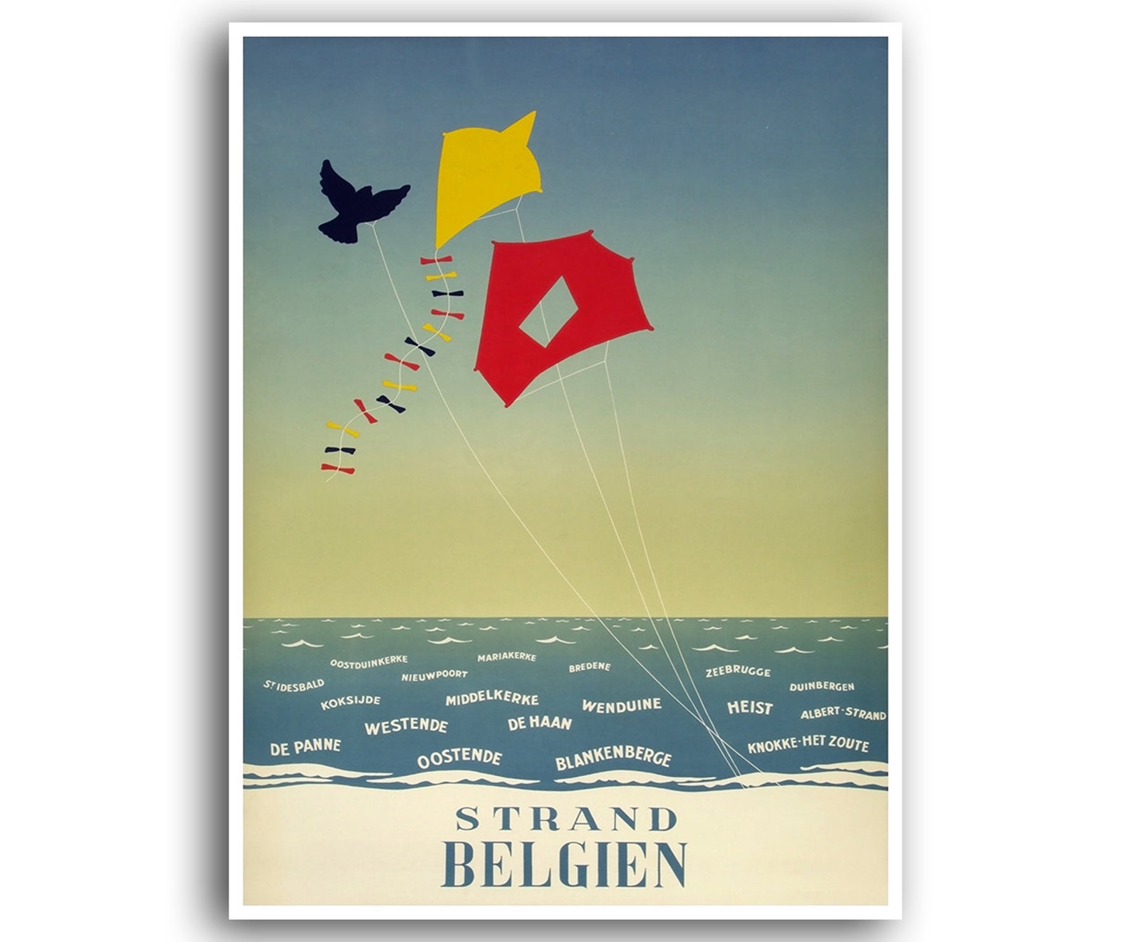 Belgium Europe Art Vintage Travel Poster Retro Home Decor | Etsy