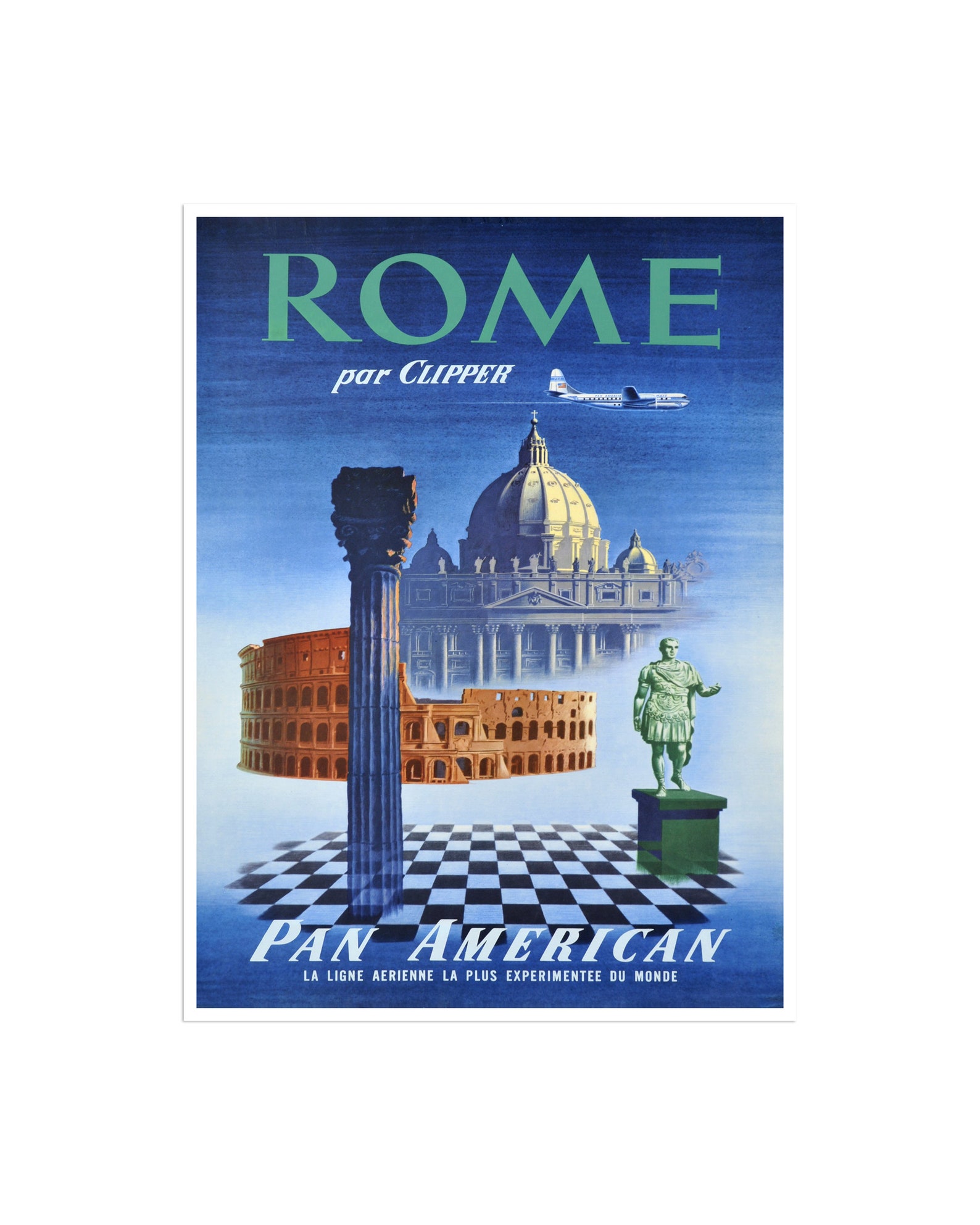 Rome Travel Poster Retro Print Art Gift Hanging Wall Decor | Etsy