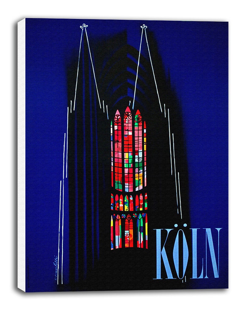 Cologne Art Germany Travel Poster Vintage Home Decor Print | Etsy