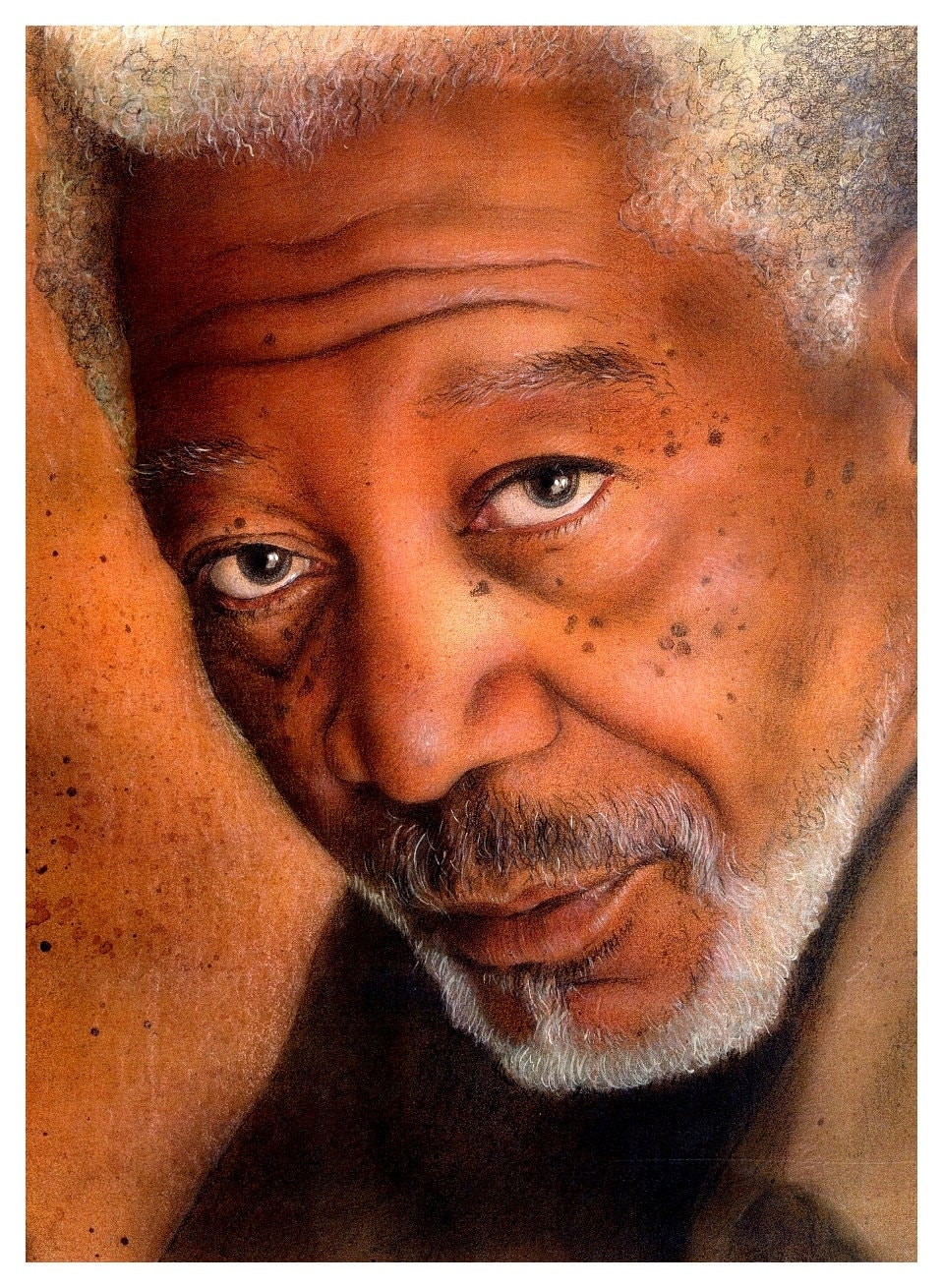 Portrait Actor Morgan Freeman - Etsy