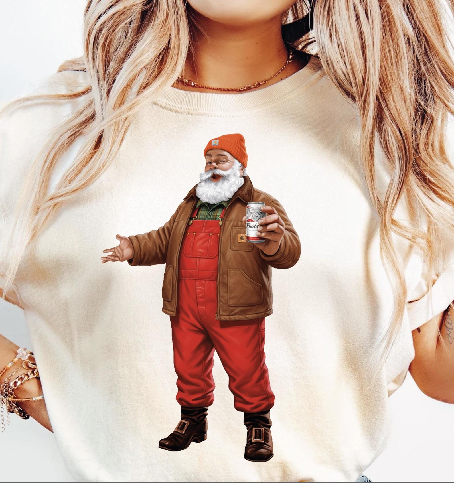 Construction Carhartt Workman Workboots Overalls Santa Outdoor Santa ...