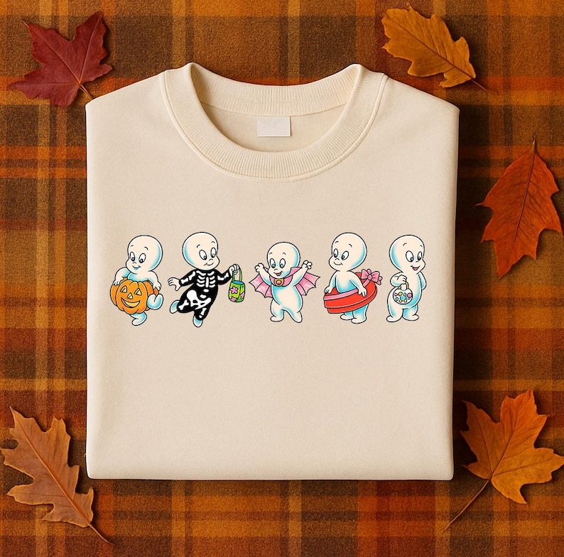 Casper Friendly Ghost Can I Keep You Ghosts in a Row Cute Ghosts ...
