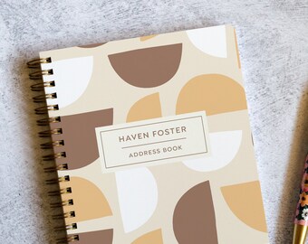 Modern Address Book - Etsy