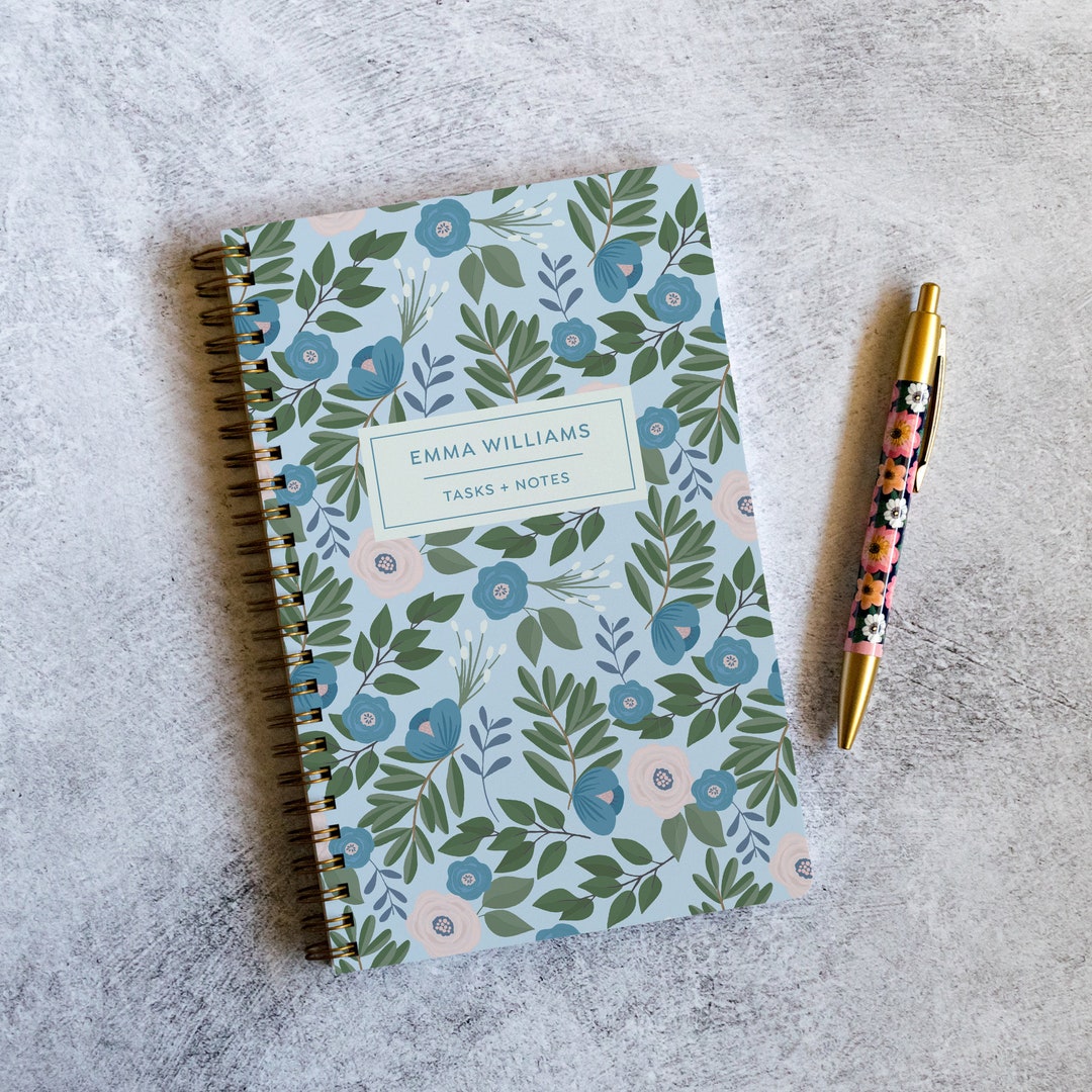 To Do List Spiral Notebook With Personalized Cover and 100 Pages of To ...