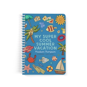 Kid's Travel Journal | Personalized Notebook | Small Note Books ...