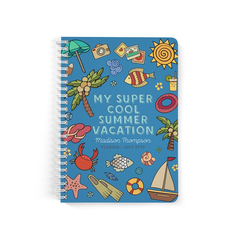 Kid's Travel Journal | Personalized Notebook | Small Note Books ...