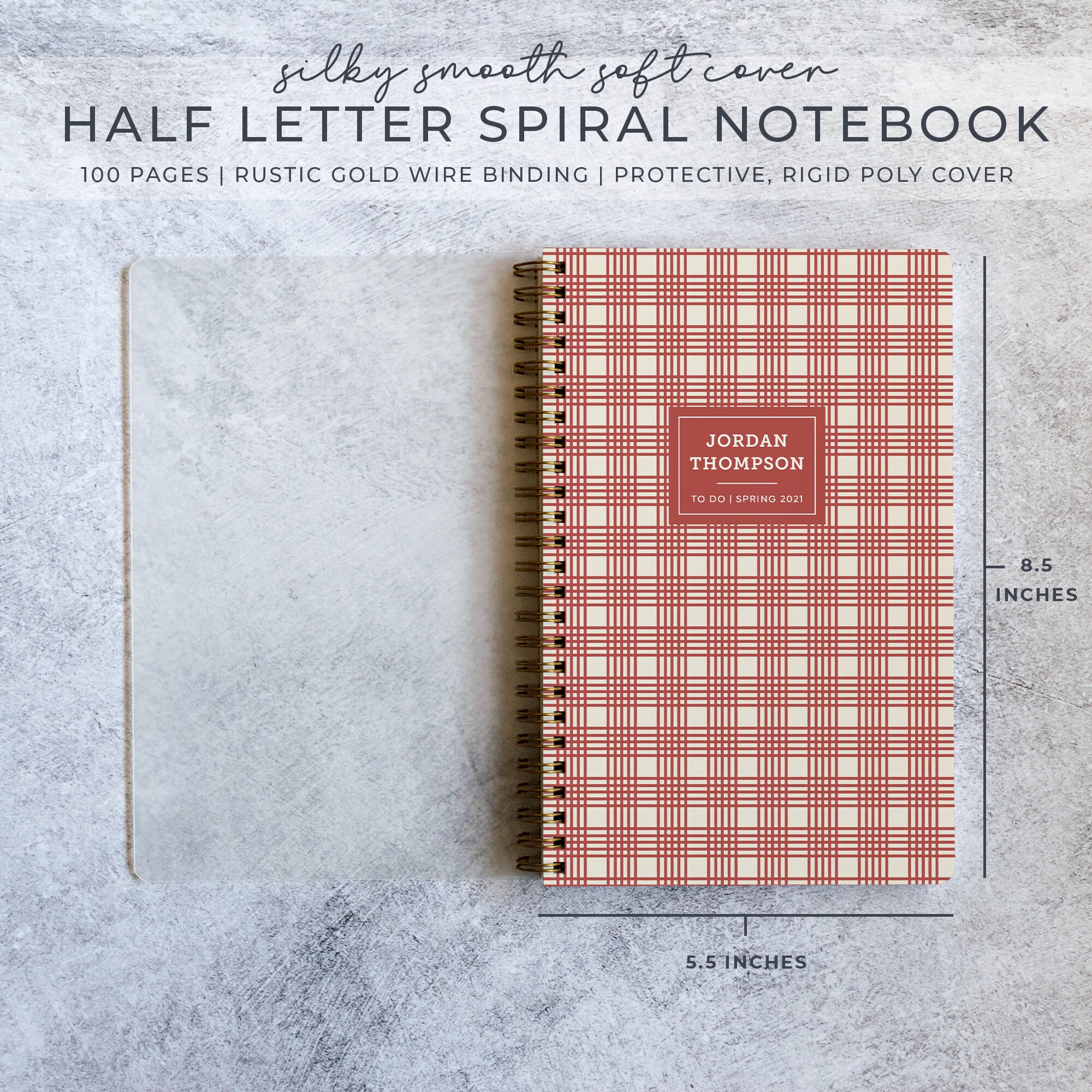 Printed To Do List Notebook Personalized Notebook with 100 | Etsy