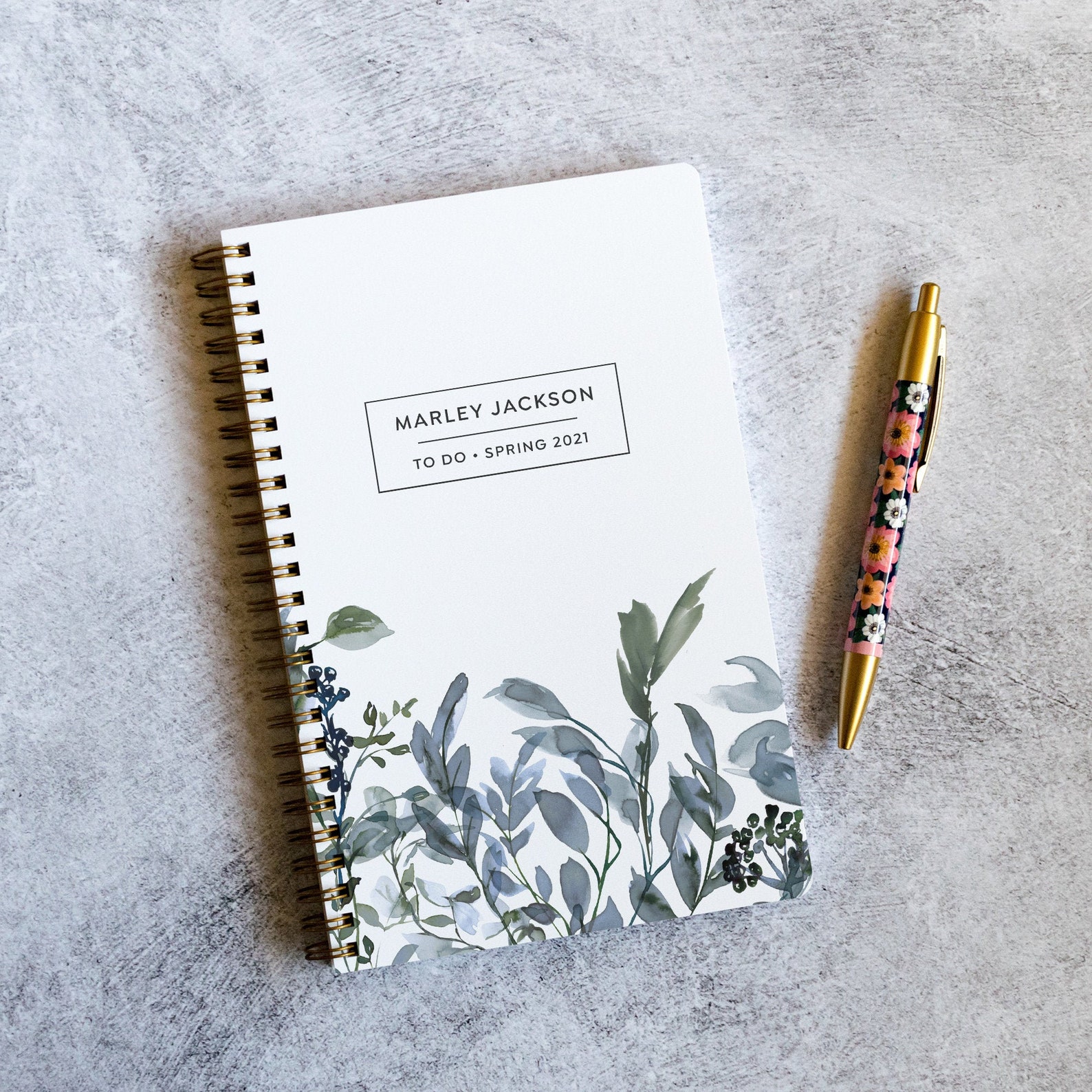 To Do List Notebook Personalized with Your Name 100 Pages of | Etsy