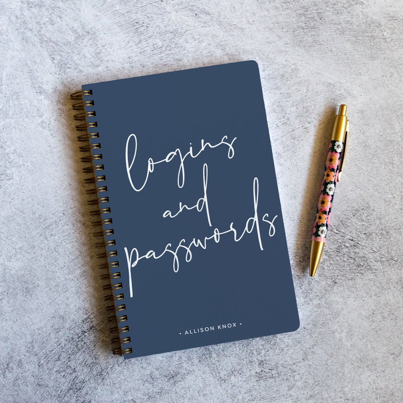 Password Notebook - Etsy